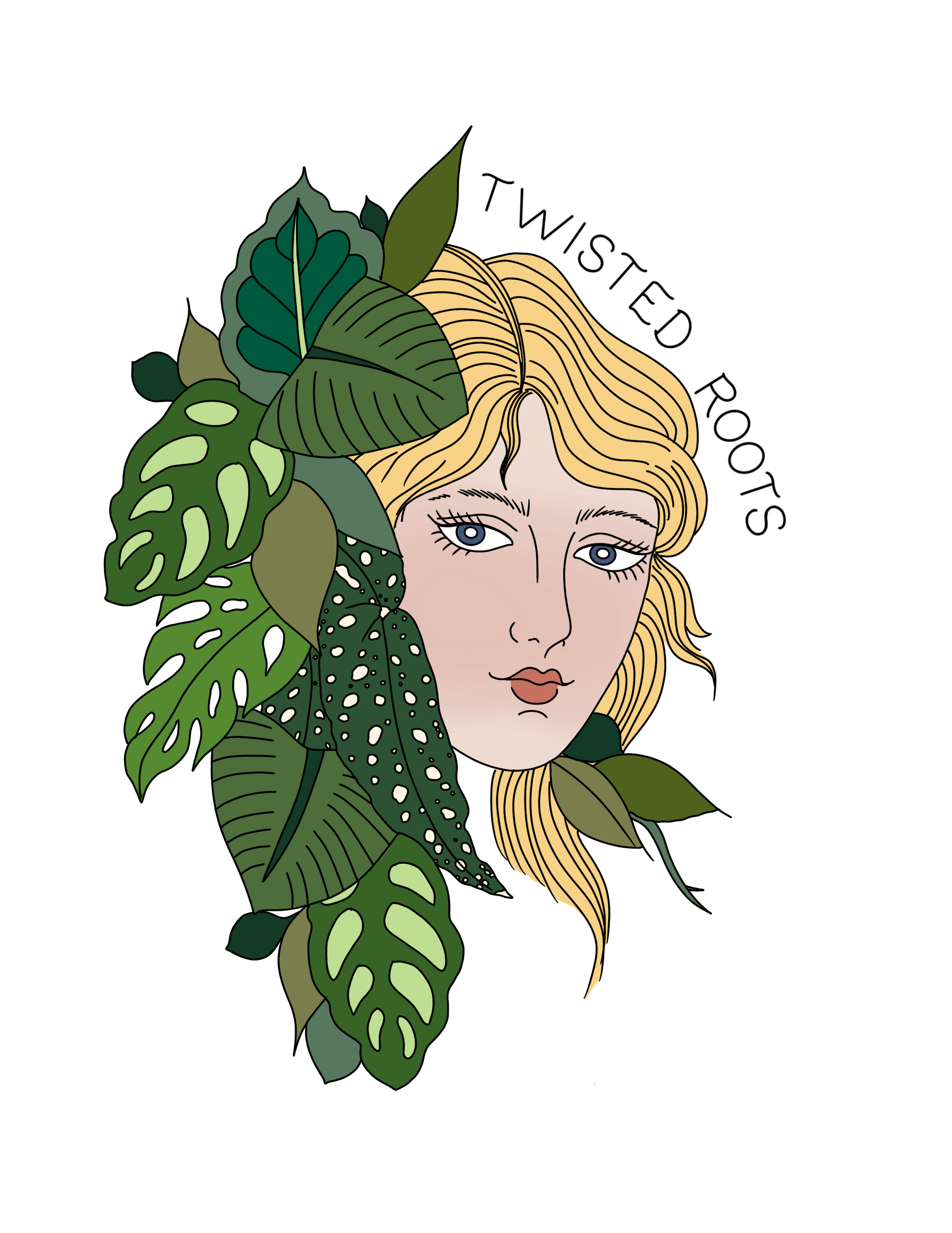 Twisted Roots Rare & Common Plants logo